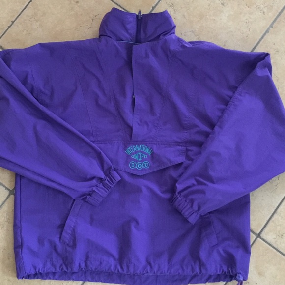 Iou | Jackets & Coats | Vintage Mid 8s Windbreaker Jacketshidden Hoodie ...